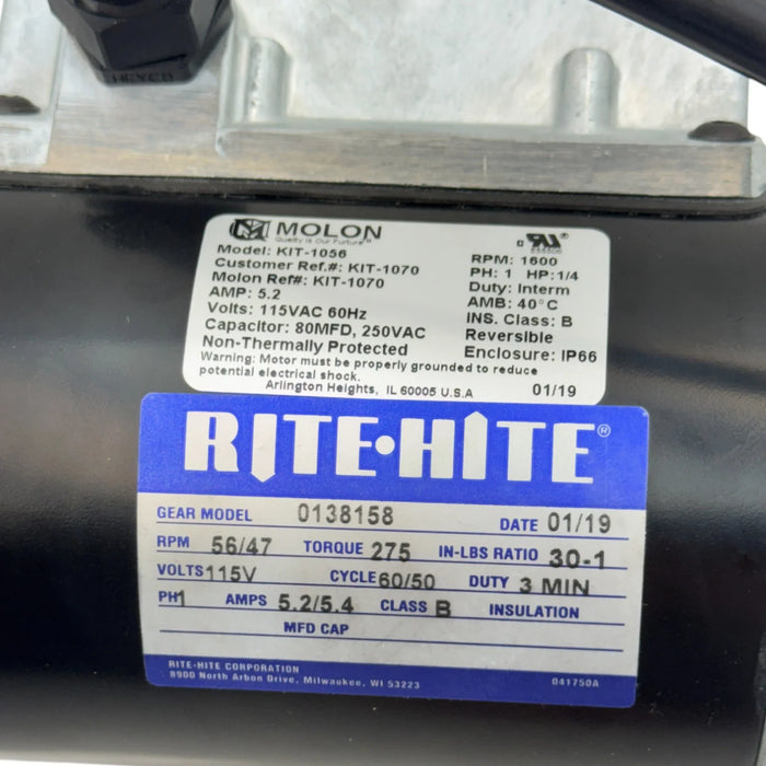0138158 Genuine Rite Hite Motor Single Phase – ADVANCED TRUCK PARTS