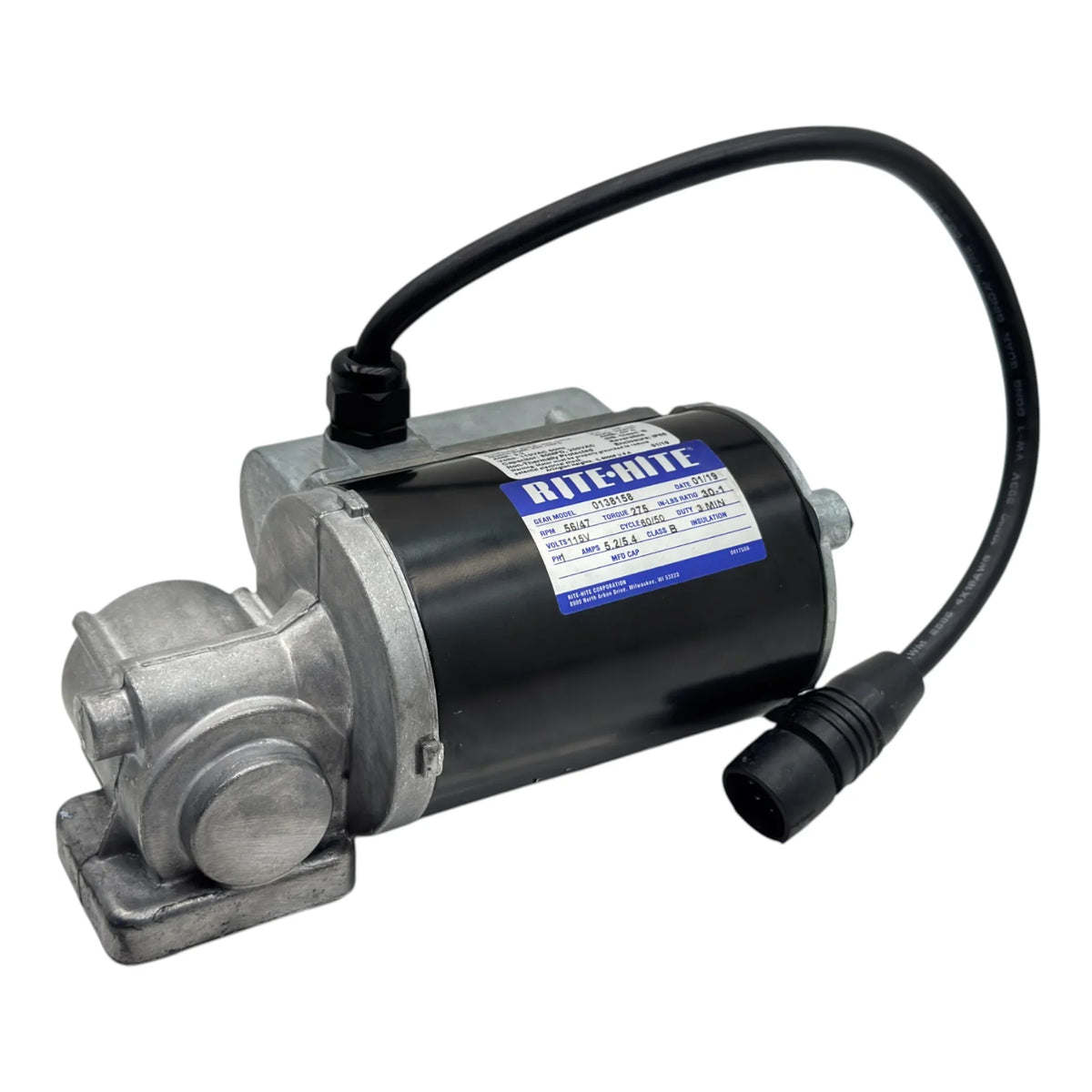 0138158 Genuine Rite Hite Motor Single Phase — ADVANCED TRUCK PARTS