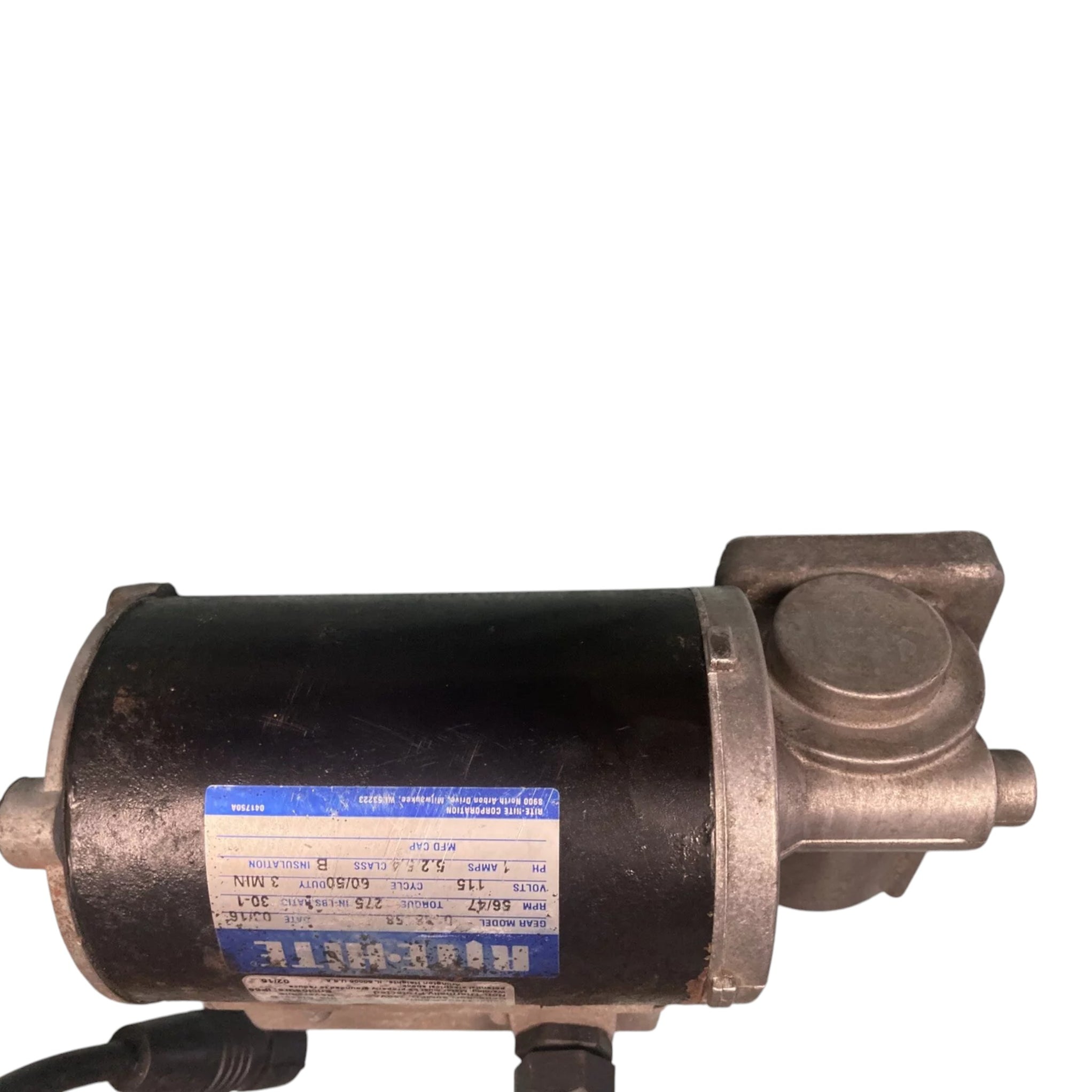 0138158 Genuine Rite Hite Motor Single Phase — ADVANCED TRUCK PARTS