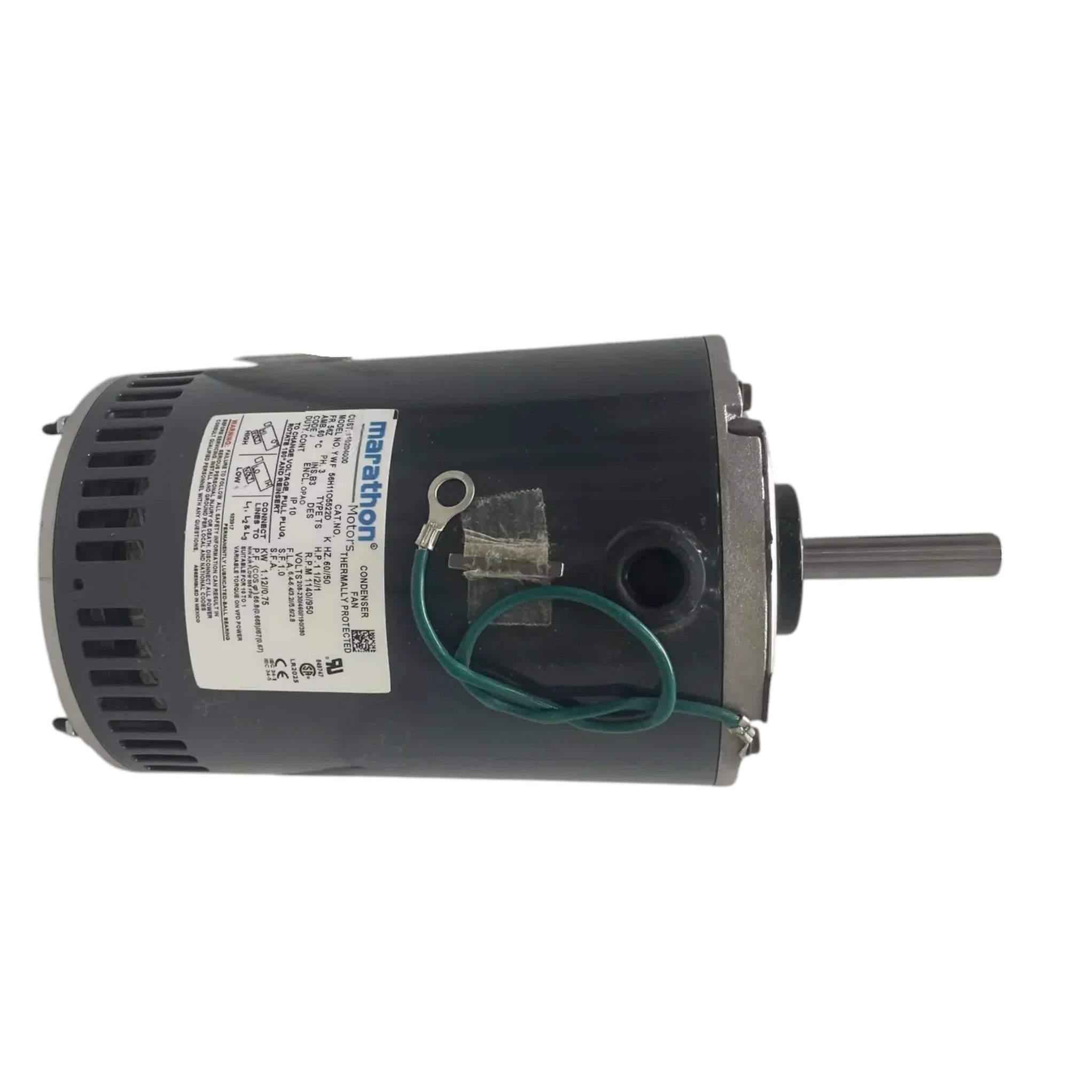 110204000 Genuine Marathon Fan Motor 208/230/460/V – ADVANCED TRUCK PARTS