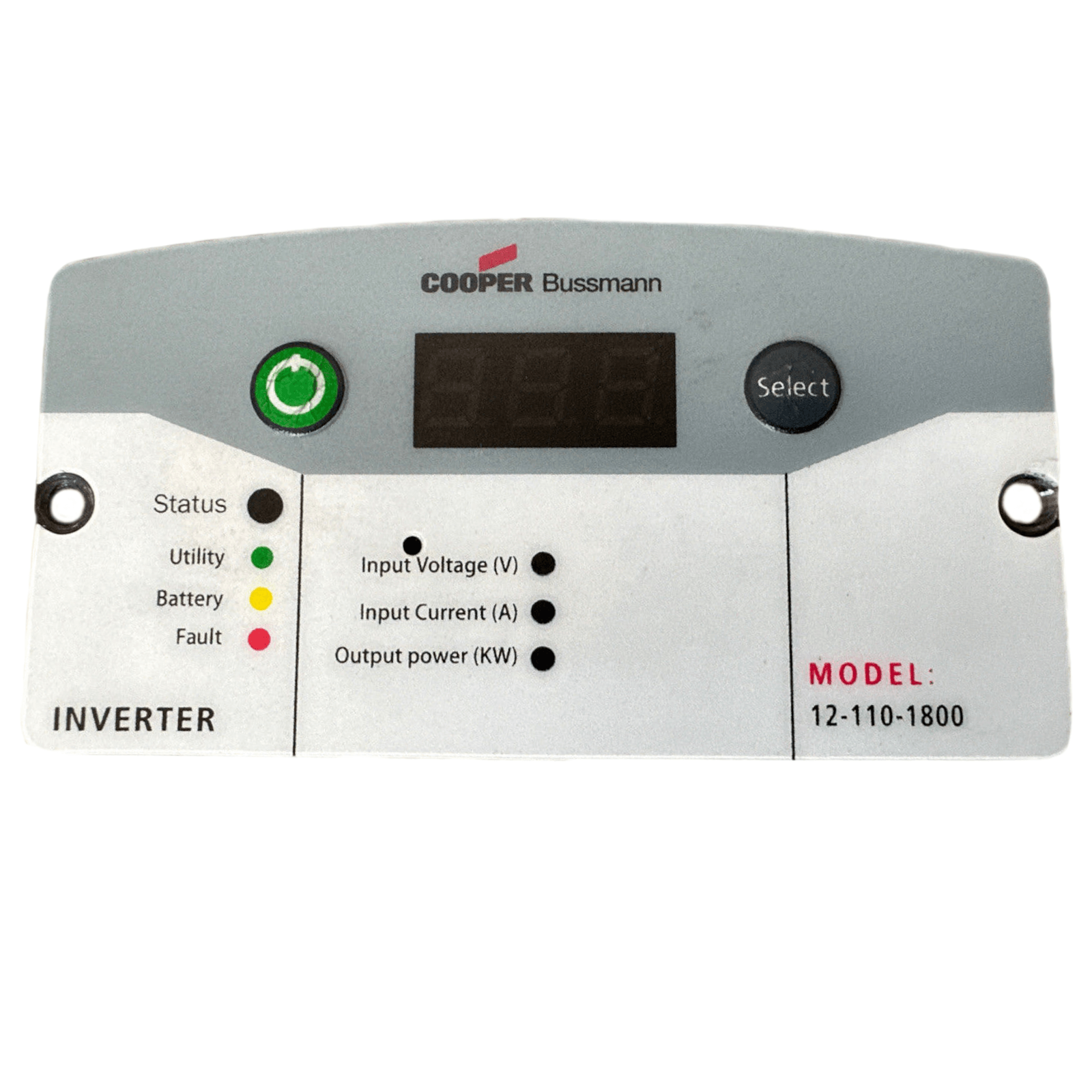 12-110-1800 Cooper Bussmann Sleeper Inverter Control Panel — ADVANCED ...