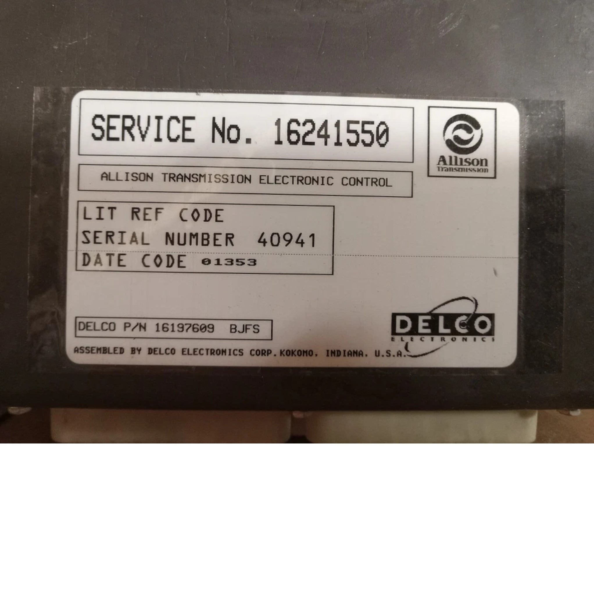 16241550 Genuine Allison ECU Controller Package – ADVANCED TRUCK PARTS