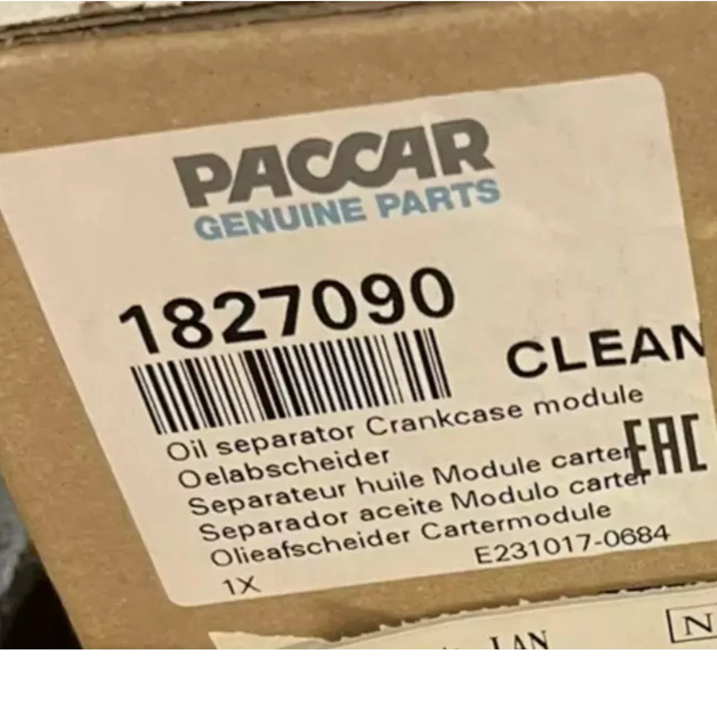 1827090PE Genuine Paccar Oil Separator Module — ADVANCED TRUCK PARTS