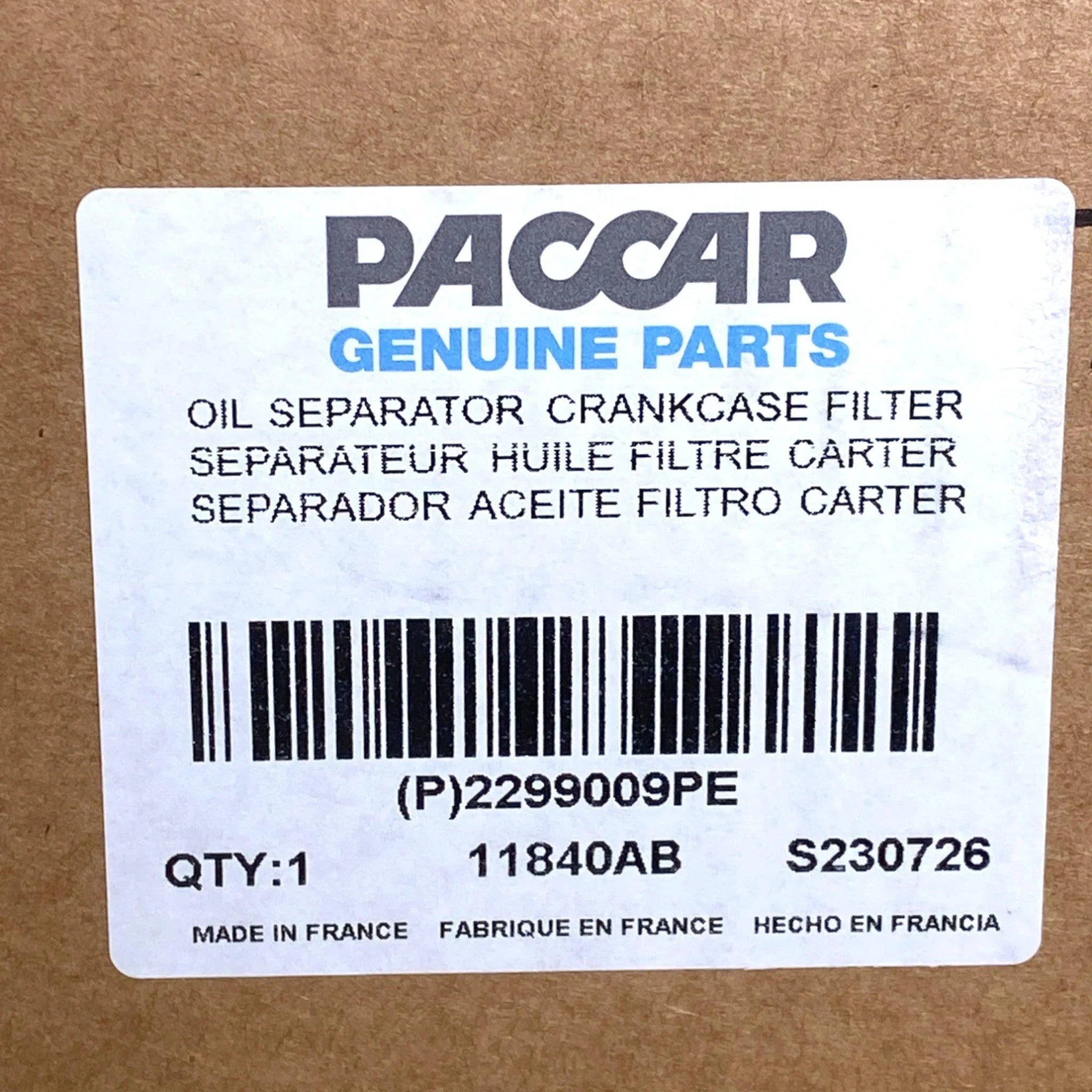 2299009Pe Genuine Paccar Mx13 Ccv Ocv Crankcase Breather Ventilation M ...