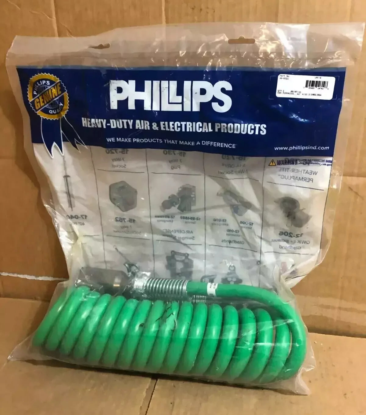30-9621 Genuine Phillips ABS Electric Coil 15 Ft — ADVANCED TRUCK PARTS