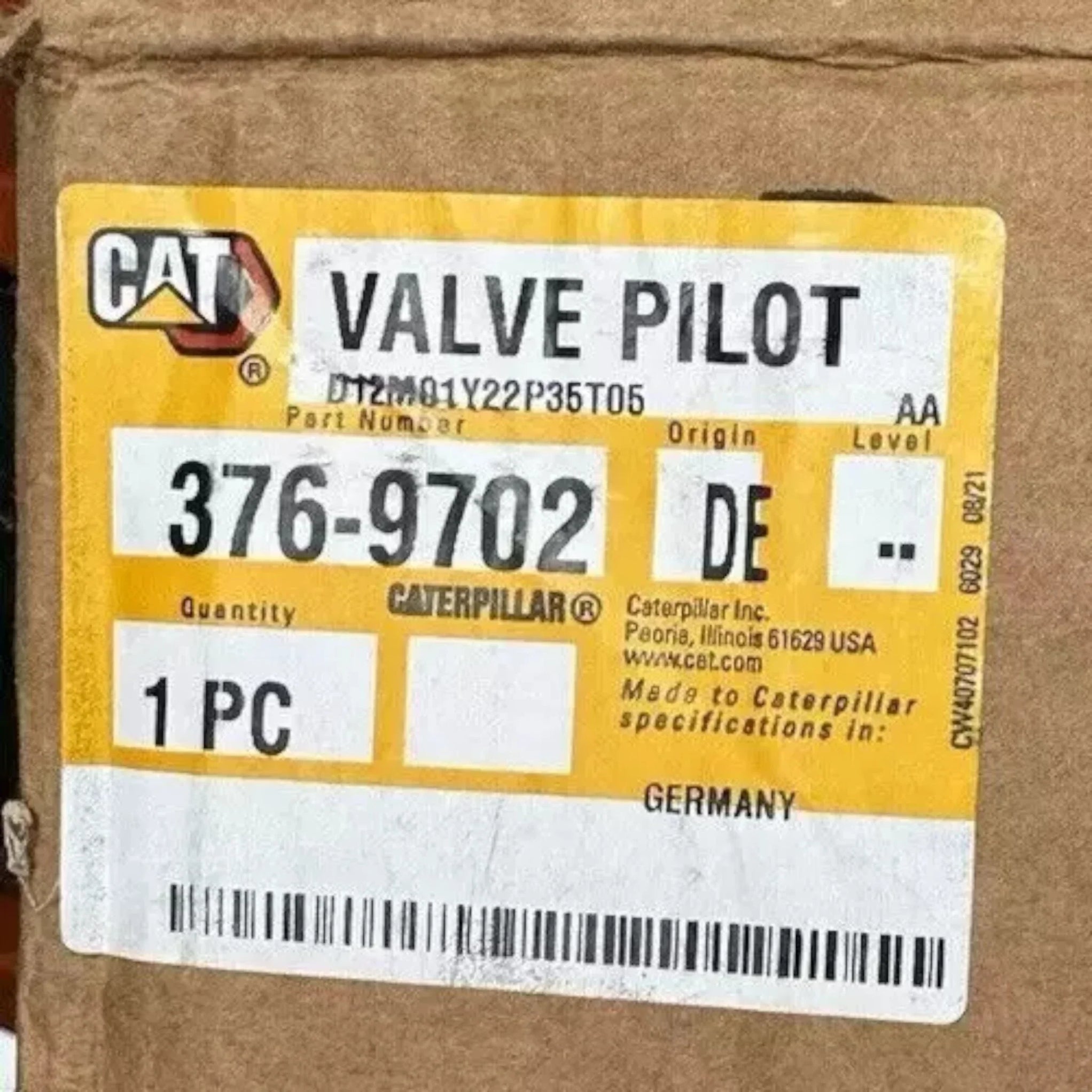 376-9702 Genuine Caterpillar Control Lever Pilot Valve – ADVANCED TRUCK ...