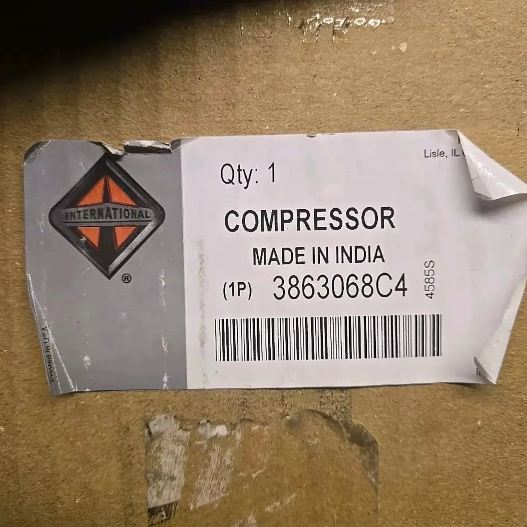 3863068C4 Genuine International A/C Compressor – ADVANCED TRUCK PARTS