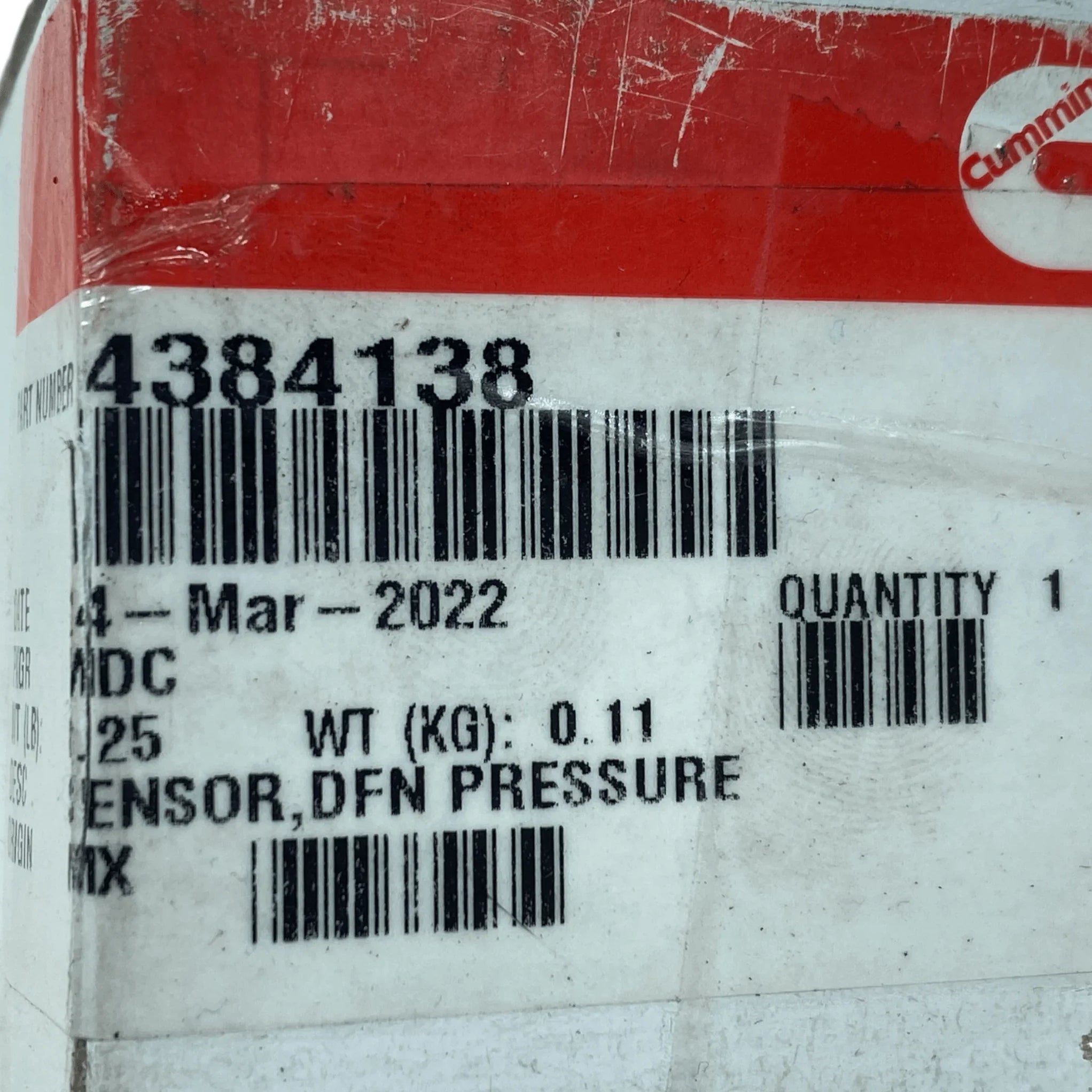 4384138 Genuine Cummins Differential Pressure Sensor — ADVANCED TRUCK PARTS