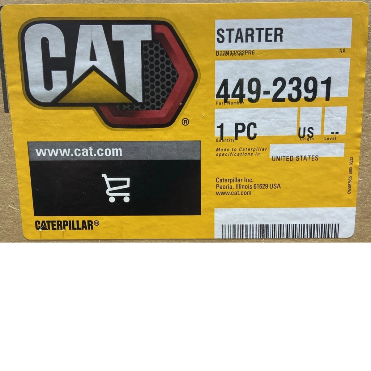 4492391 Genuine CAT Starter Motor 12V — ADVANCED TRUCK PARTS