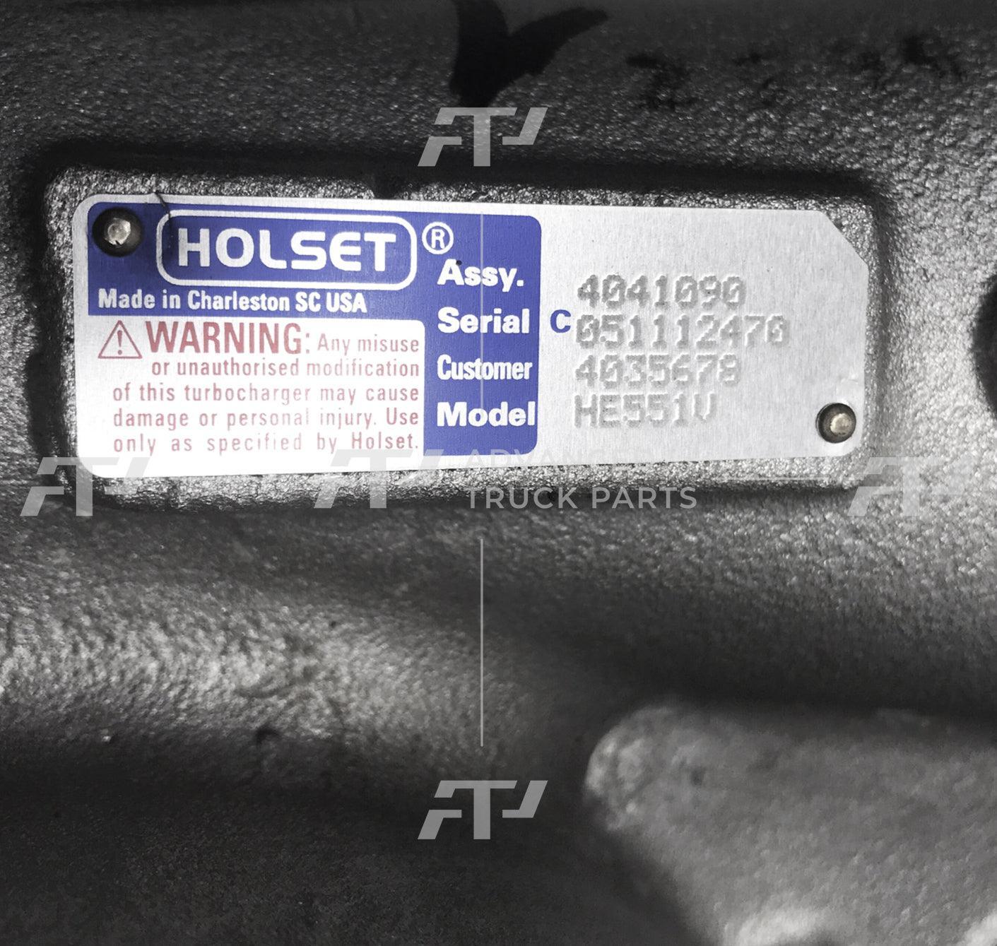 4955306RX Genuine Cummins Turbocharger With Actuator He551V For Isx ...