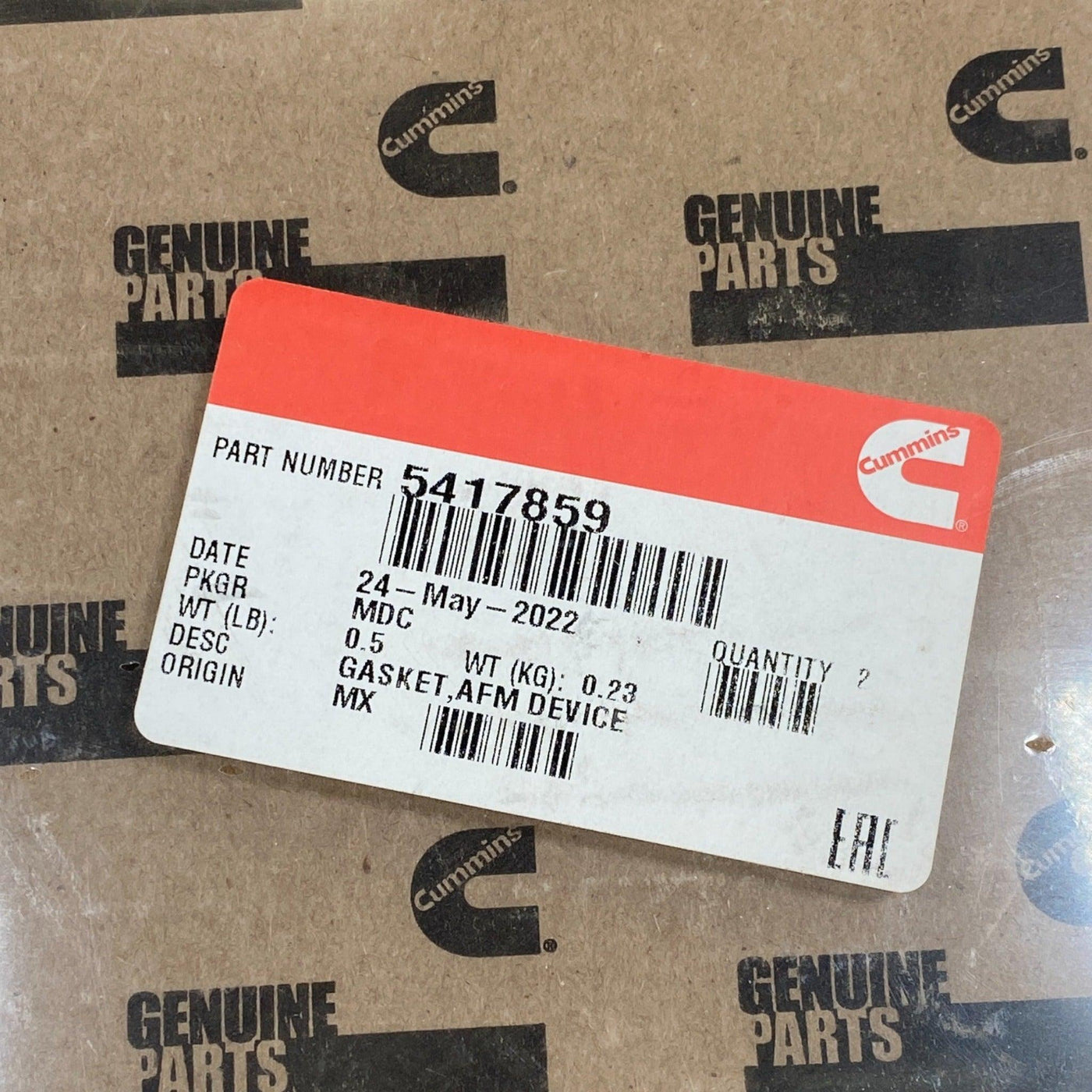 5417859 Genuine Cummins Aftertreatment Device Gasket — ADVANCED TRUCK PARTS