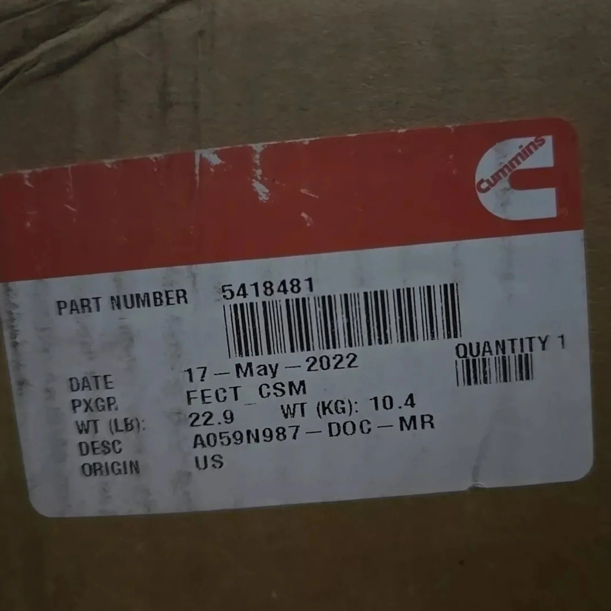 5418481 Genuine Cummins Inlet Catalyst Module — ADVANCED TRUCK PARTS