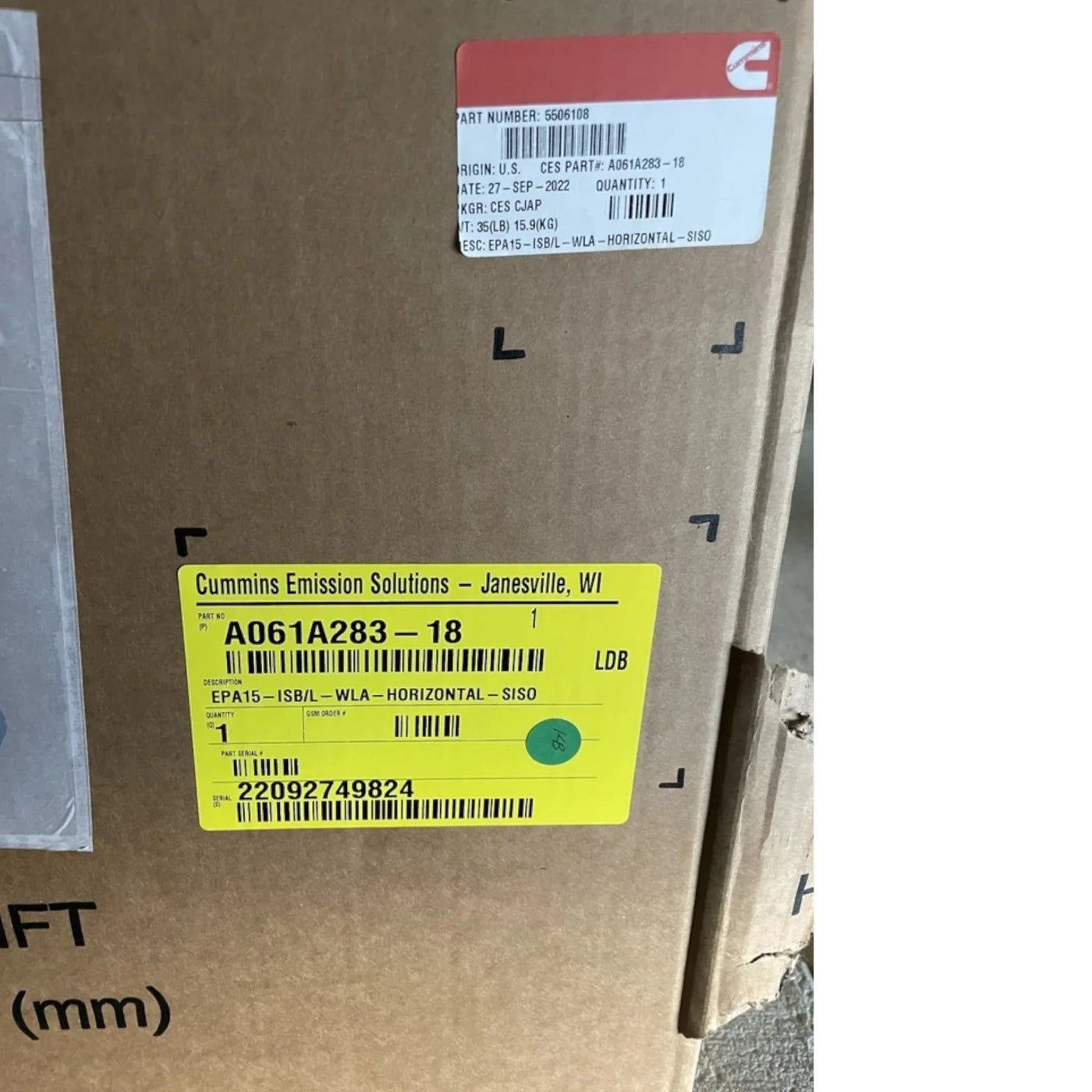 5506108 Genuine Cummins Aftertreatment Device – ADVANCED TRUCK PARTS
