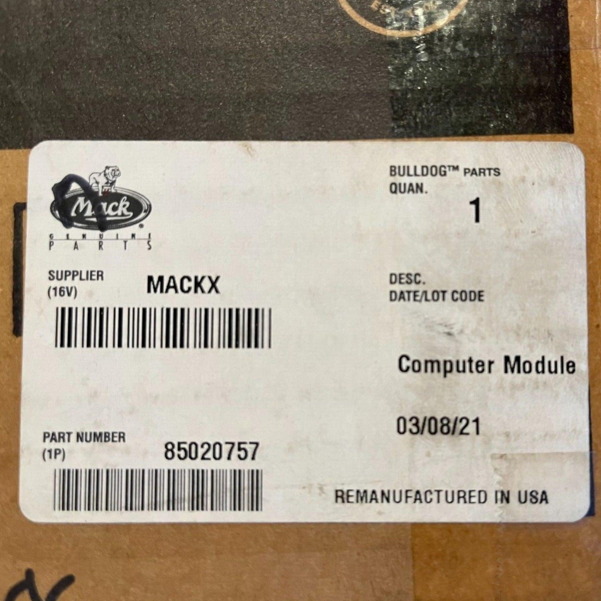 85020757 Genuine Mack ECM Electronic Control Module — ADVANCED TRUCK PARTS