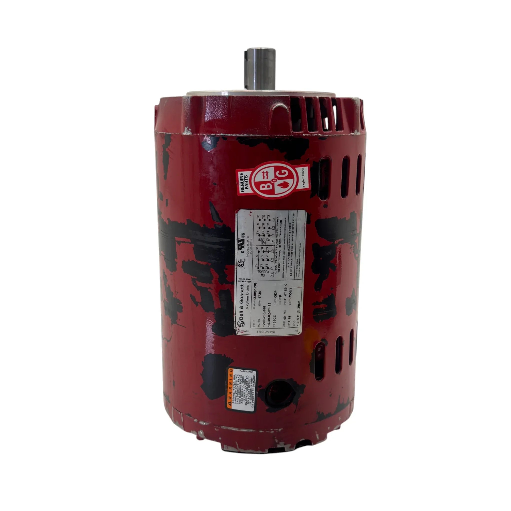 903586 Genuine Bell & Gossett Motor – ADVANCED TRUCK PARTS