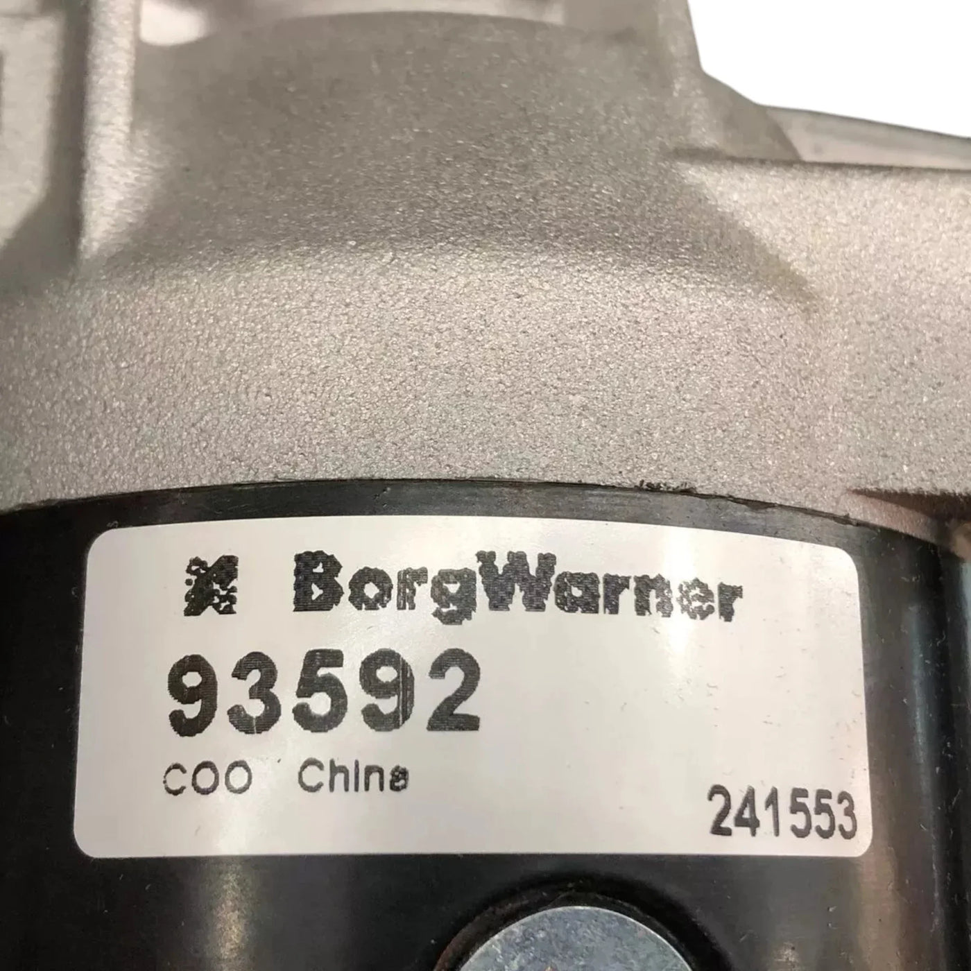 RX93592 Genuine Borg Warner Starter Motor 12V 9 Teeth Borgwarner ...