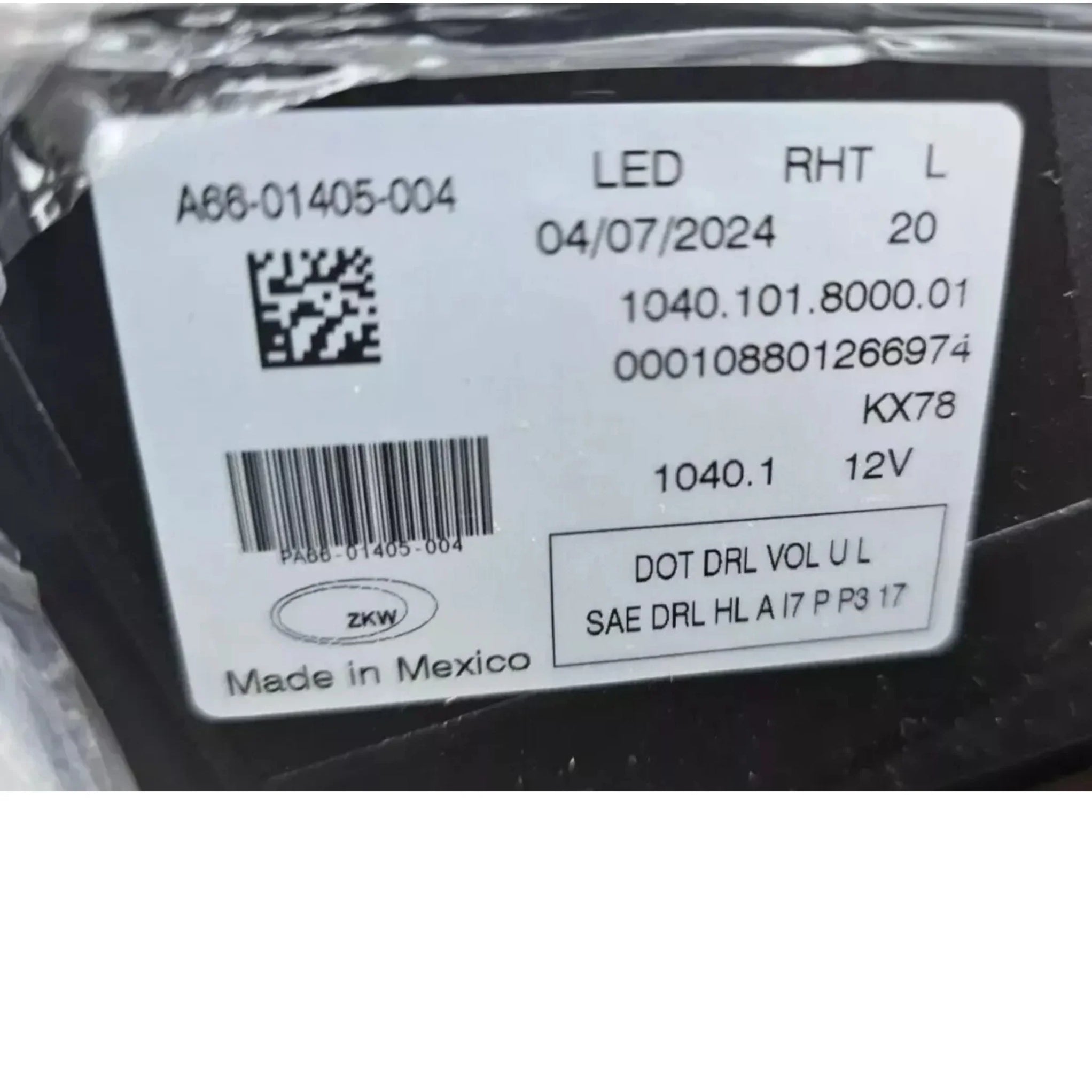 A66-01405-004 Genuine Freightliner Left Side Headlight – ADVANCED TRUCK ...