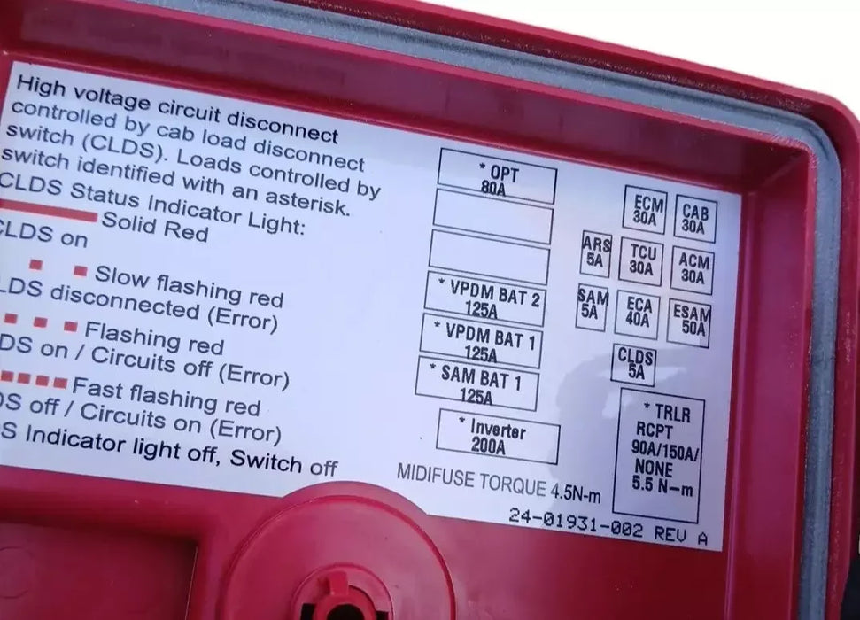A66-10291-005 Genuine Freightliner Battery Cable Access Module ...