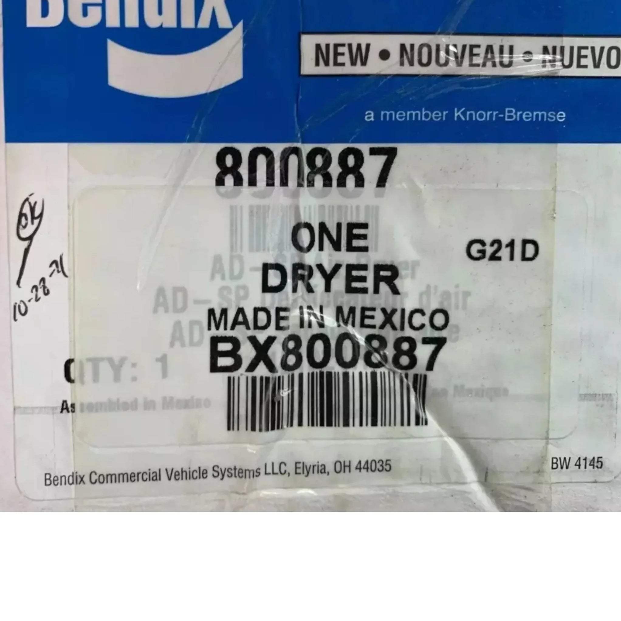 BX800887 Genuine Bendix Air Dryer – ADVANCED TRUCK PARTS