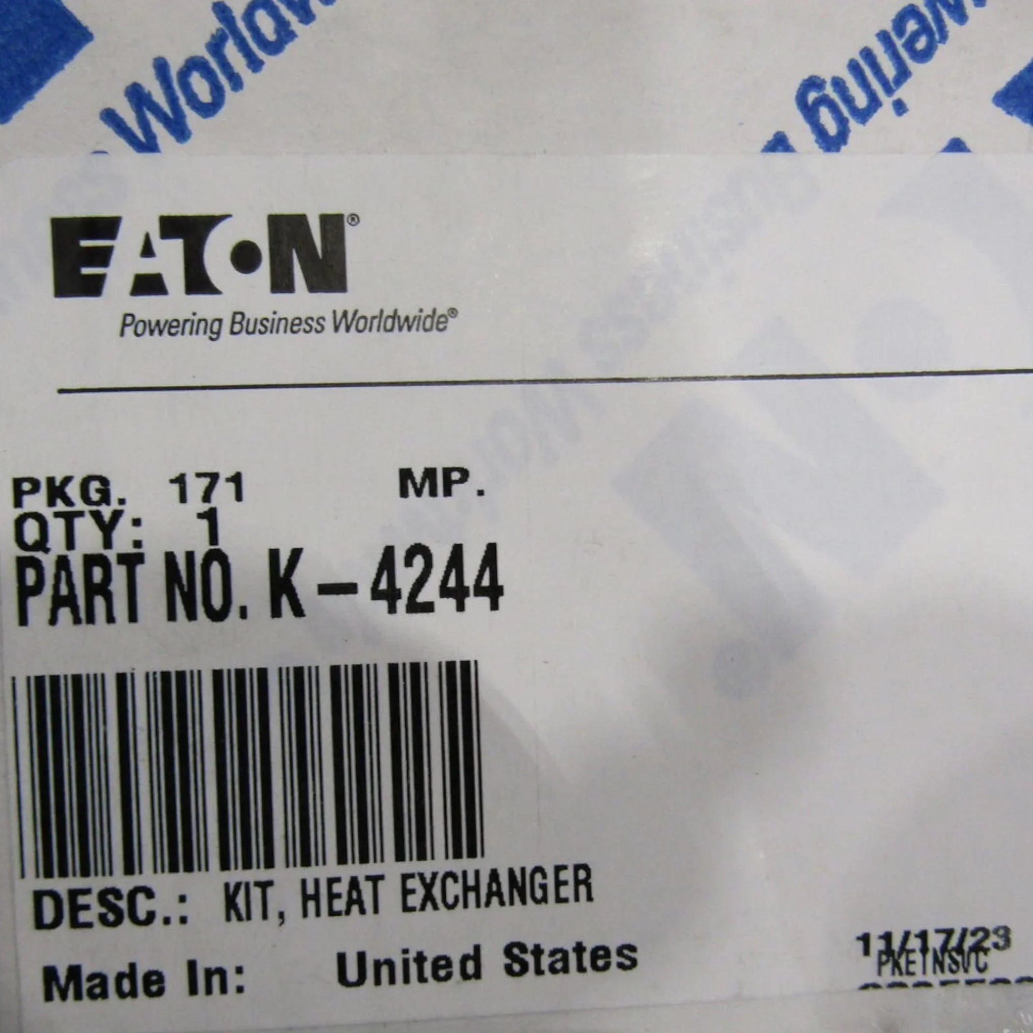 K-4244 Genuine Eaton Transmission Oil Cooler Heat Exchanger Kit ...