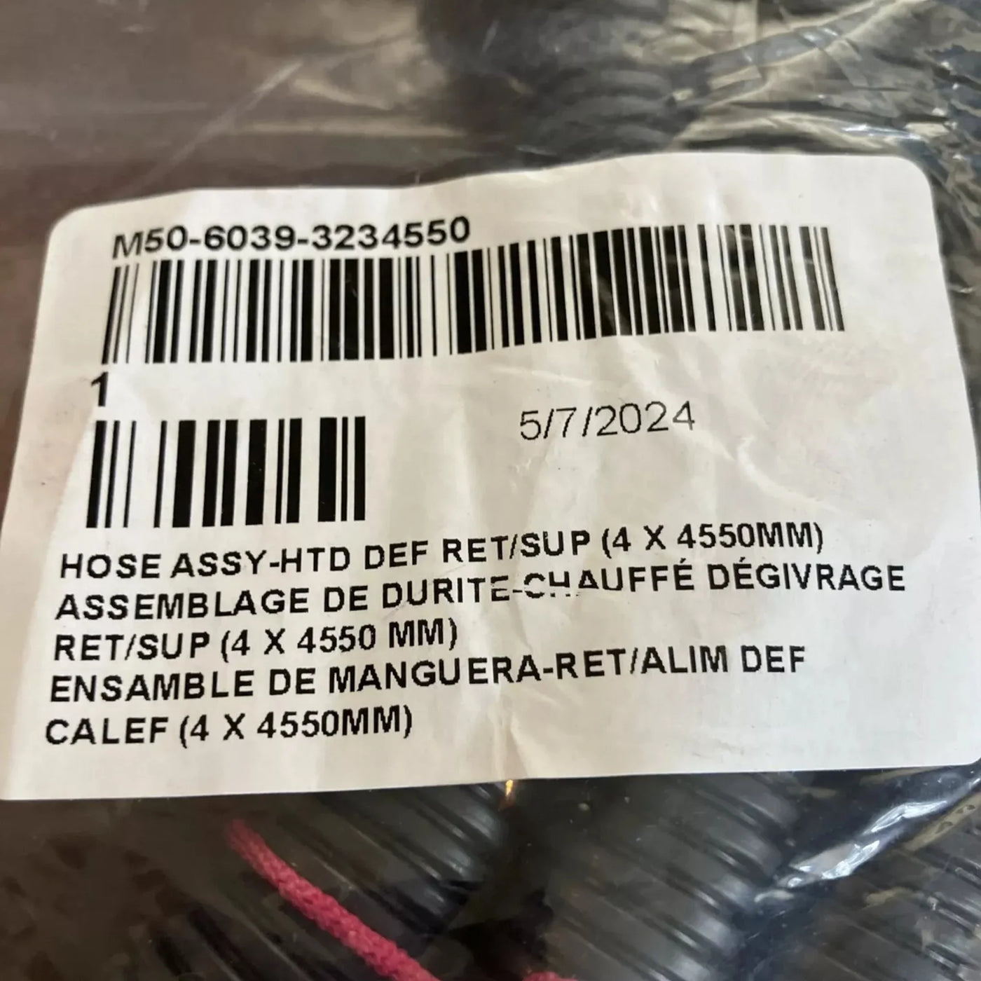 M50-6039-3234550 Genuine Paccar DEF Hose Assembly — ADVANCED TRUCK PARTS