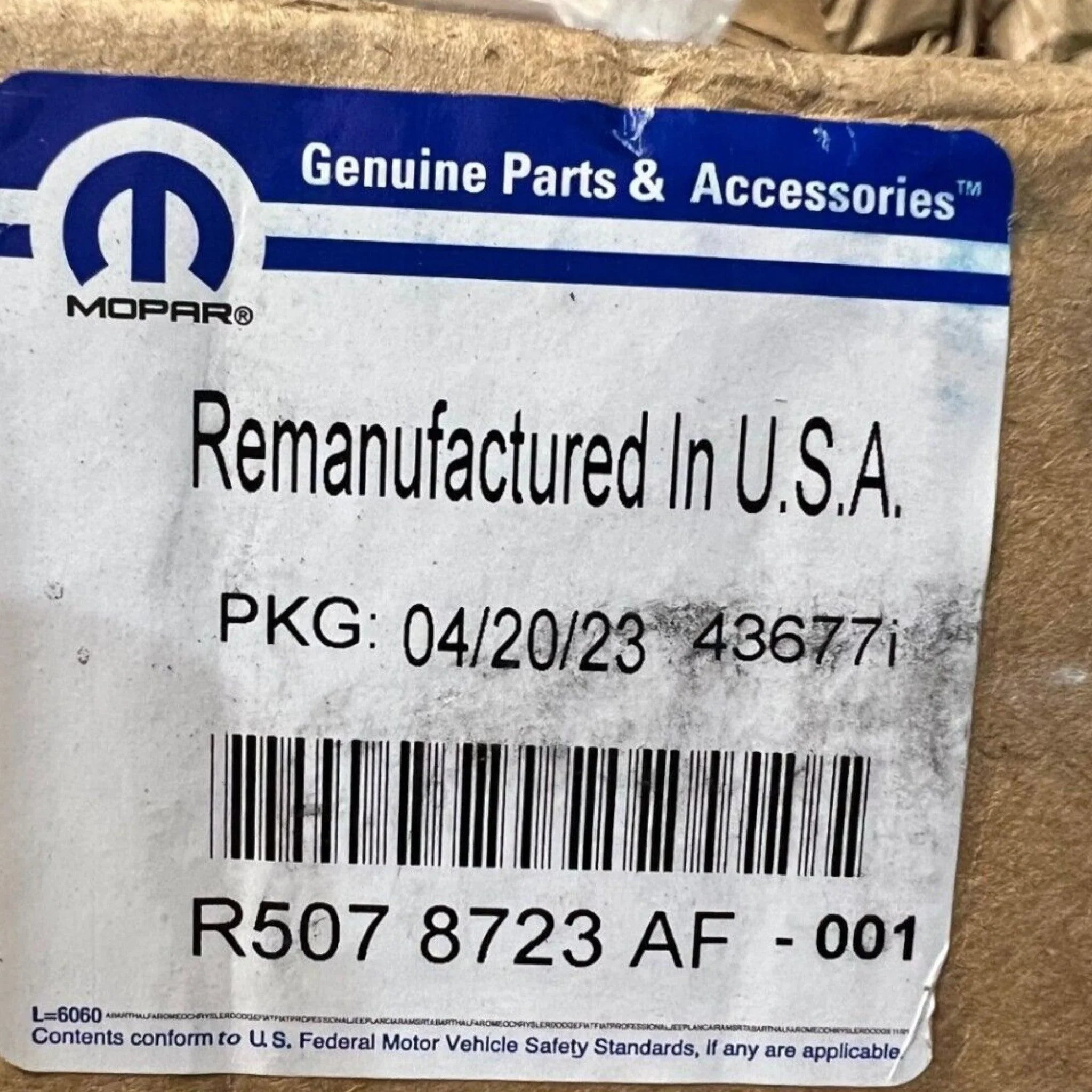 R5078723AF Genuine Mopar Automatic Transmission Valve Body – ADVANCED ...