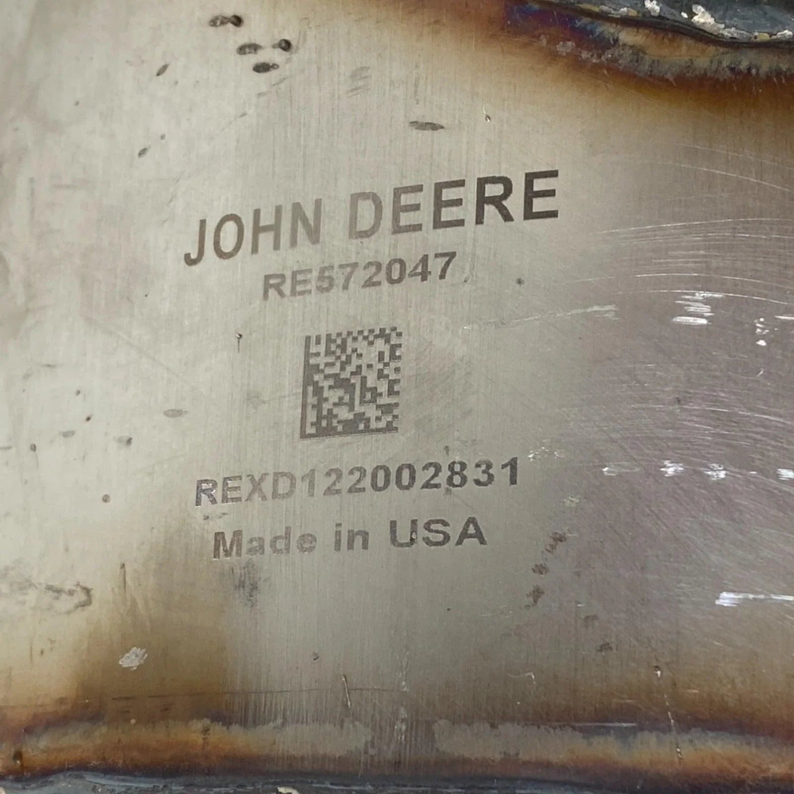 RE572050 Genuine John Deere DOC Diesel Oxidation Catalyst — ADVANCED ...