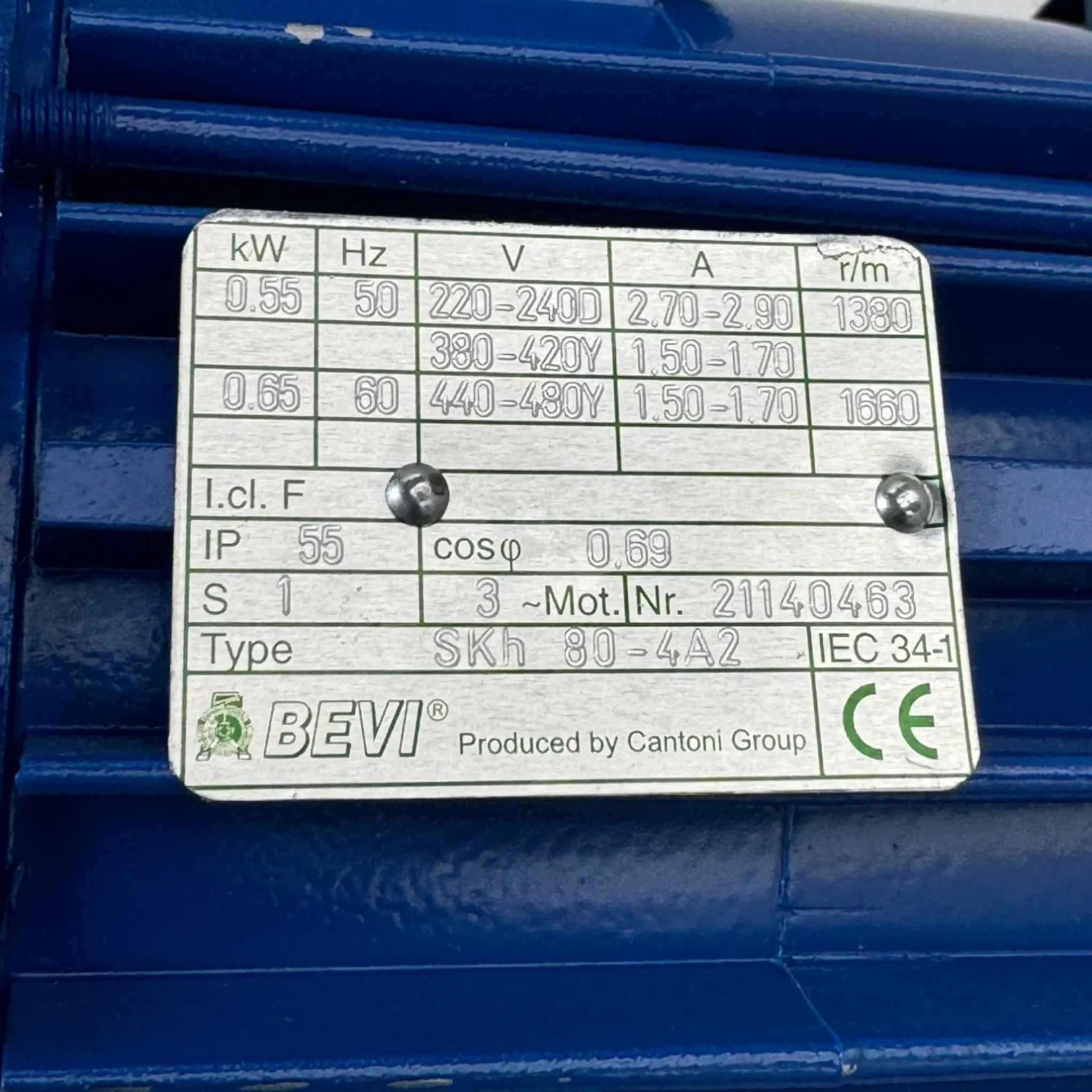 SKH 80-4A2 Bevi Electric Motor – ADVANCED TRUCK PARTS