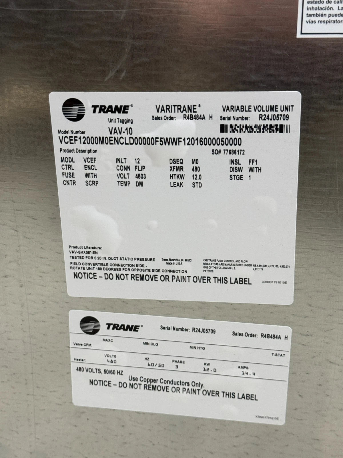 VCEF Trane Variable Volume Unit – ADVANCED TRUCK PARTS