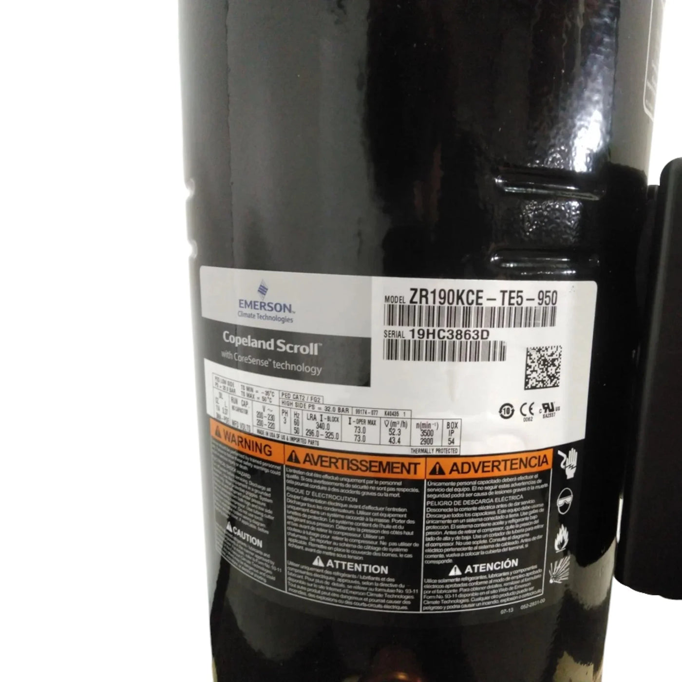 ZR190KCE-TE5-950 Genuine Copeland Scroll Compressor – ADVANCED TRUCK PARTS